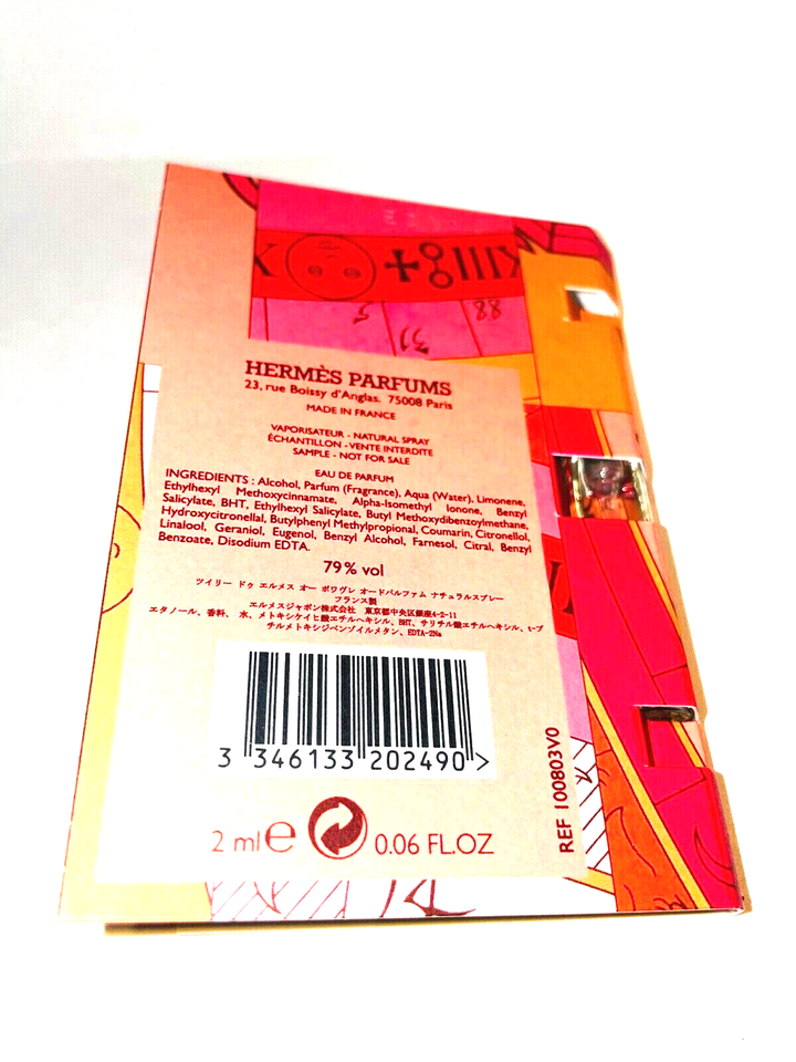 Hermes Twilly d'Hermes Eau Poivree Fragrance Sample. NEW Beautiful ...