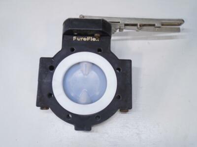 PureFlex 6" 150# PTFE Butterfly Valve, SI Disc, PFA Trim, 80006LC11TS2 ...