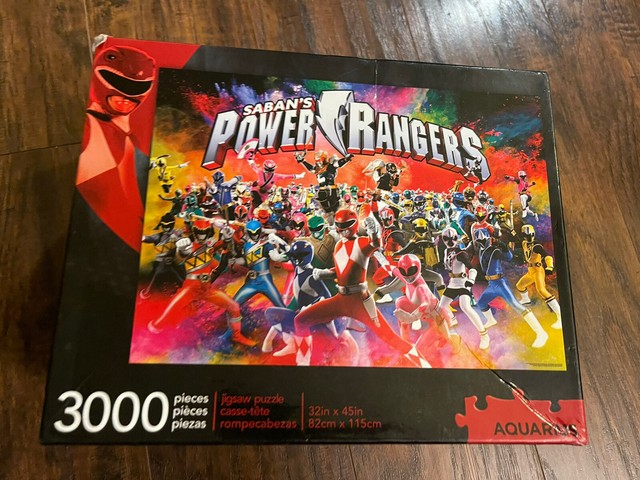 Aquarius Sabans Power Rangers 3000pc Jumbo Jigsaw Puzzle 25th ...