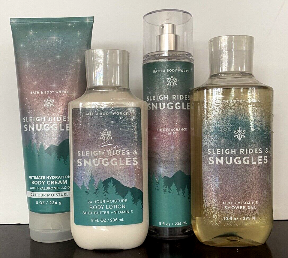 Bath & Body Works SLEIGH RIDES & SNUGGLES Mist- Body Cream -Lotion ...