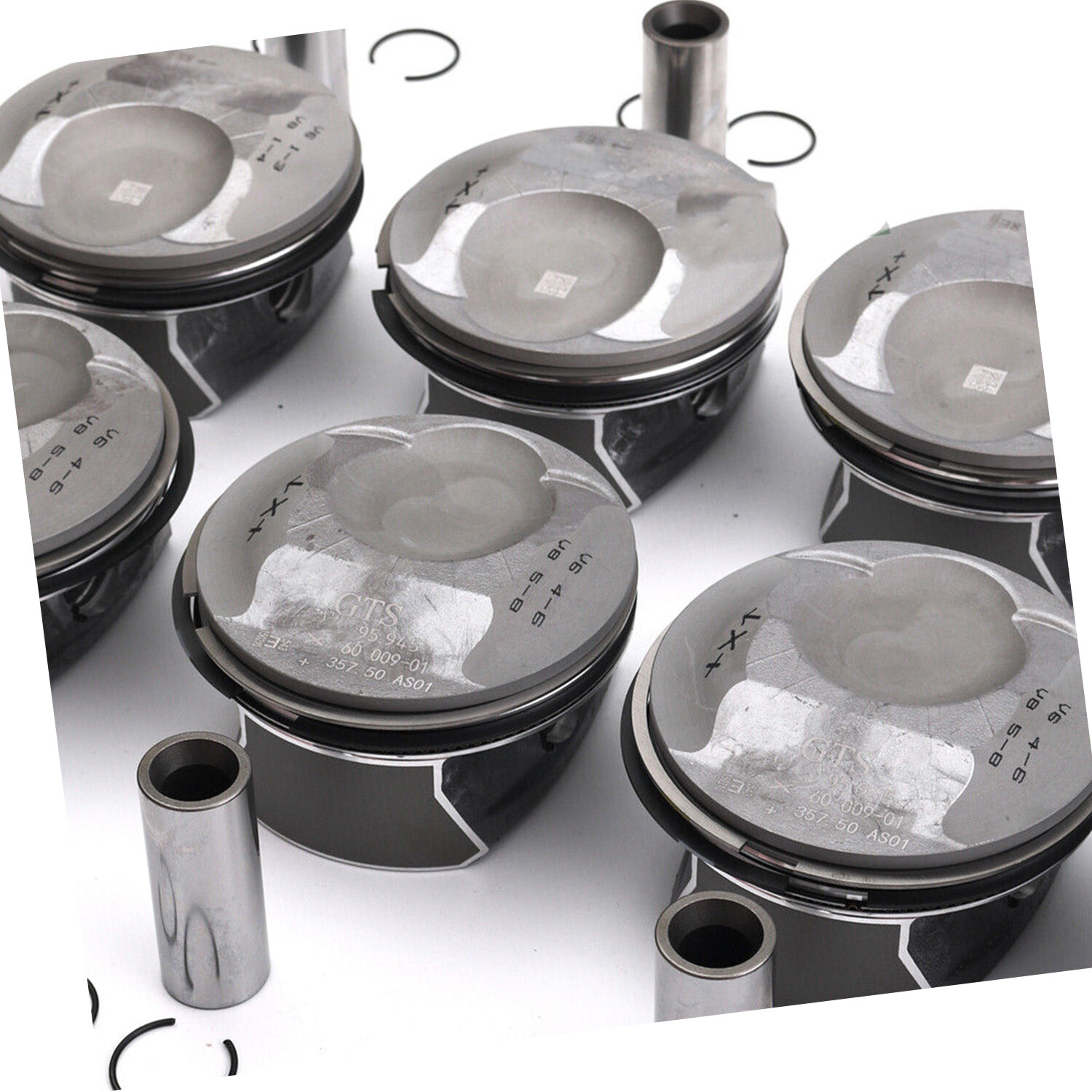 8x Pistons &Rings Kit Mahle for Porsche Cayenne Panamera S GTS 957 970 ...