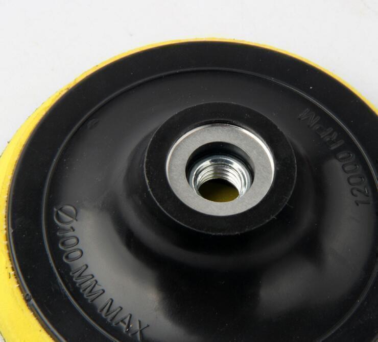 3x 7" Backing Pad Wheel Hook Loop M14 Shaft For Angle Grinder Sanding ...