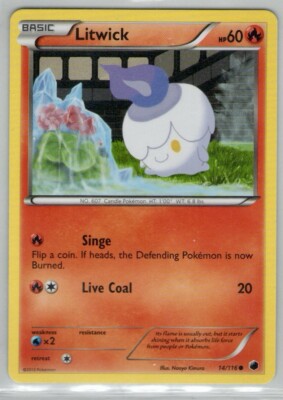 POKEMON CARD LITWICK 14/116 NO 607 CANDLE POKEMON TCG CCG | eBay