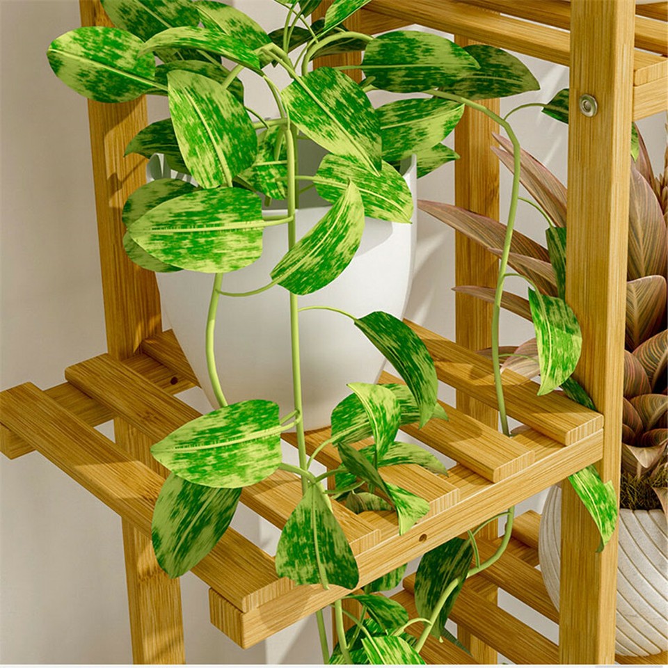 VINTAGE 5/6 TIER LADDER SHELF CORNER STORAGE UNIT PLANT STAND DISPLAY ...