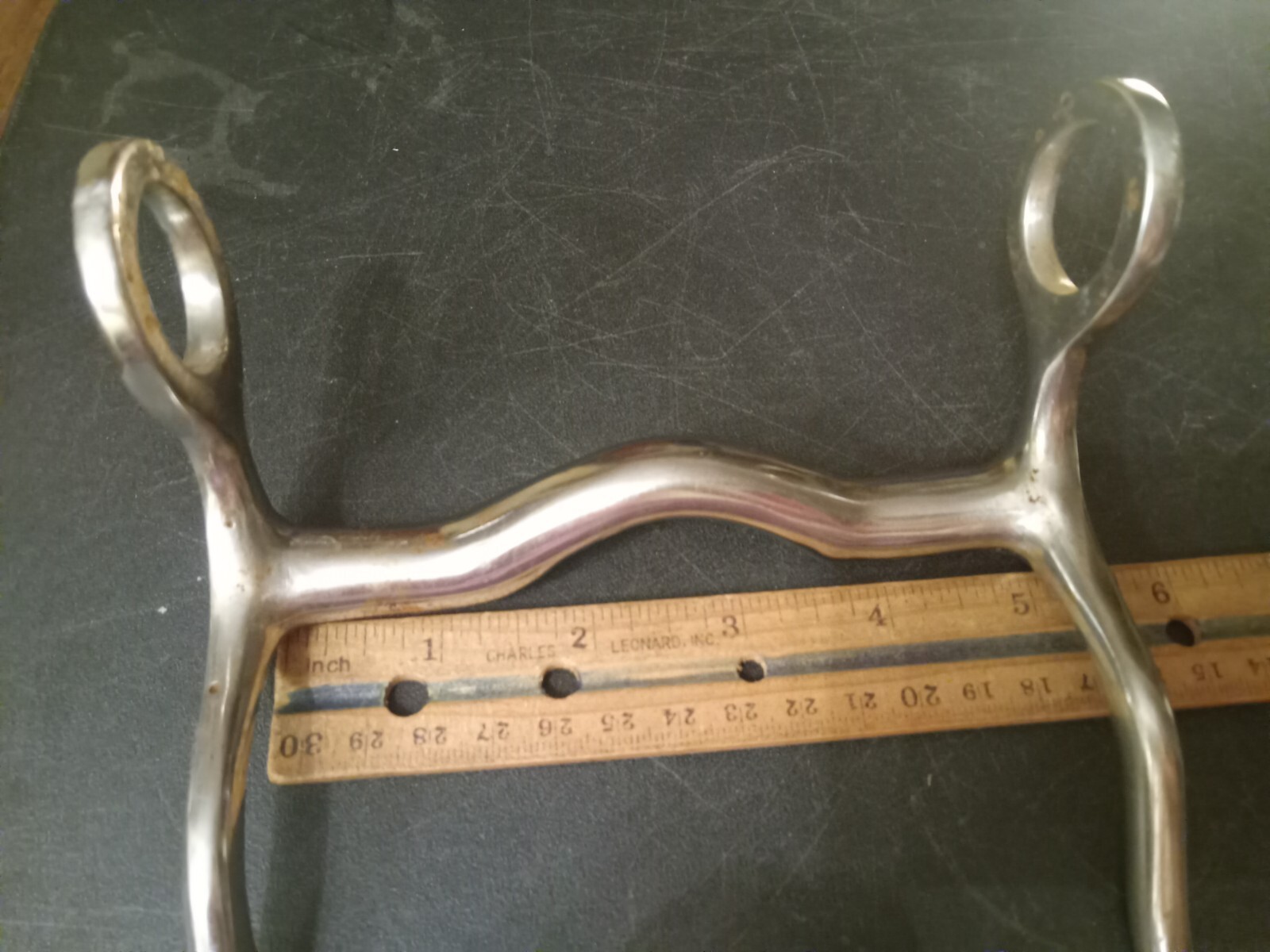 Used Gaited Horse Bit 5 in mouth stainless small engraving | eBay