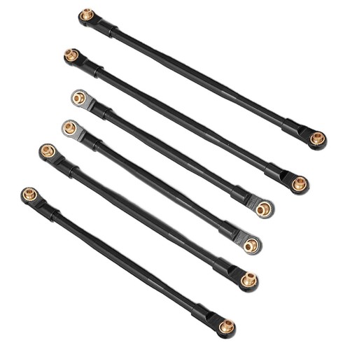 (black)Metal Steering Linkage Rod RC Car Metal Pull Rod Remote Control ...