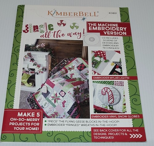 KIMBERBELL Jingle All The Way! Machine Embroidery CD & Sewing Book ...