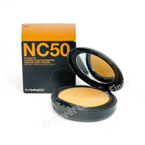 Authentic MAC Studio Fix Powder Plus Foundation NC50 .52oz NIB Original ...