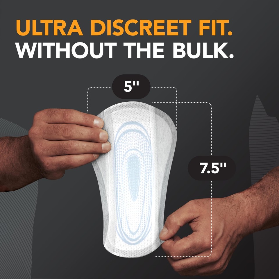 58 Count Depend Shields Incontinence Pads for Men, Light Absorbency ...