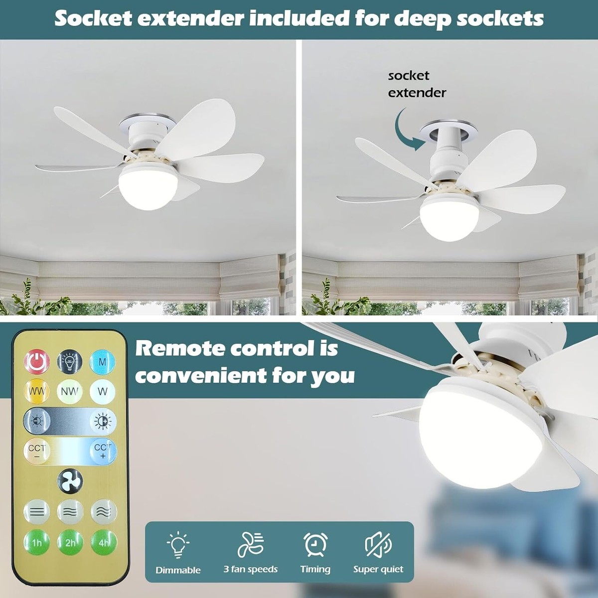 Two Receptacle Light Ceiling Fan Socket Fan Lighting & Ceiling Fans At
