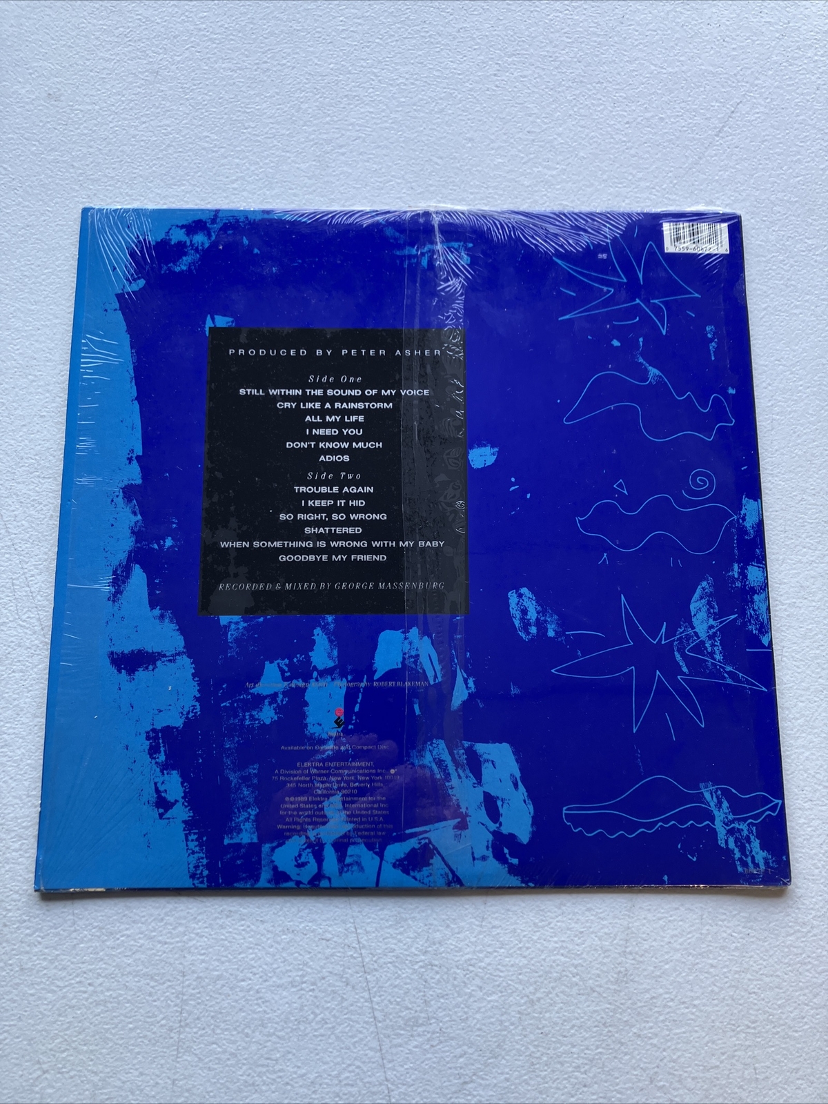 LINDA RONSTADT-CRY LIKE A RAINSTORM HOWL LIKE THE WIND (LP) ELEKTRA ...