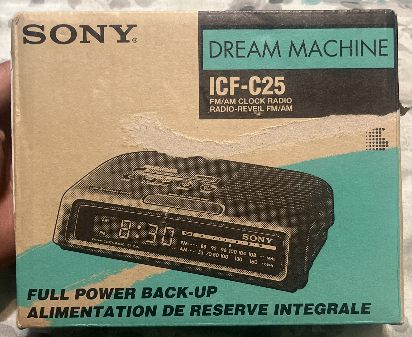 Sony Dream Machine Alarm Clock AM/FM Radio ICF-C25 Tested Works for ...