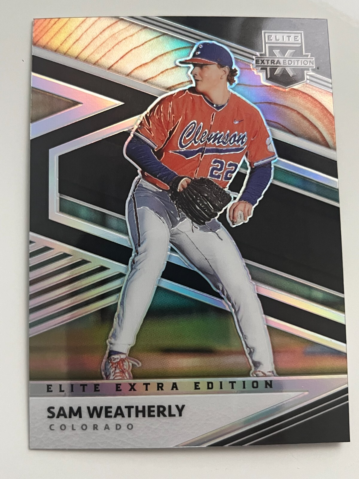 SAM WEATHERLY 2020 Panini Elite Extra Edition Baseball Optichrome PRIZM ...