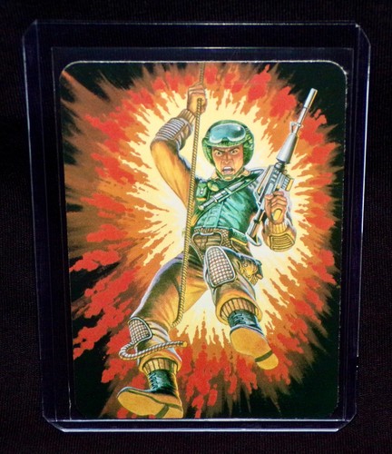 1986 G.I. JOE Action Cards #11 AIRBORNE Trading Card NM/M HASBRO Milton ...