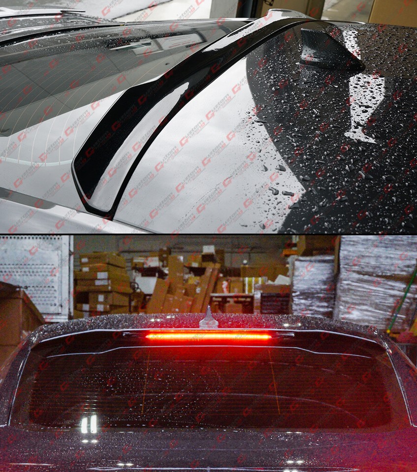 For 2015-2023 Ford Mustang S550 V Style Gloss Black Rear Window Roof ...