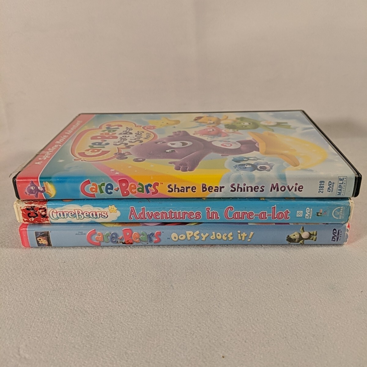 Care Bears DVD Lot of 3 - Adventures in Care-a-lot + Oopsy does it ...