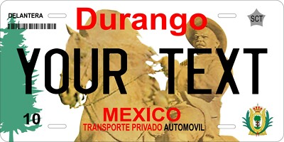 Durango 2006 Mexico License Plate Personalized Car Auto Bike Motorcycle ...