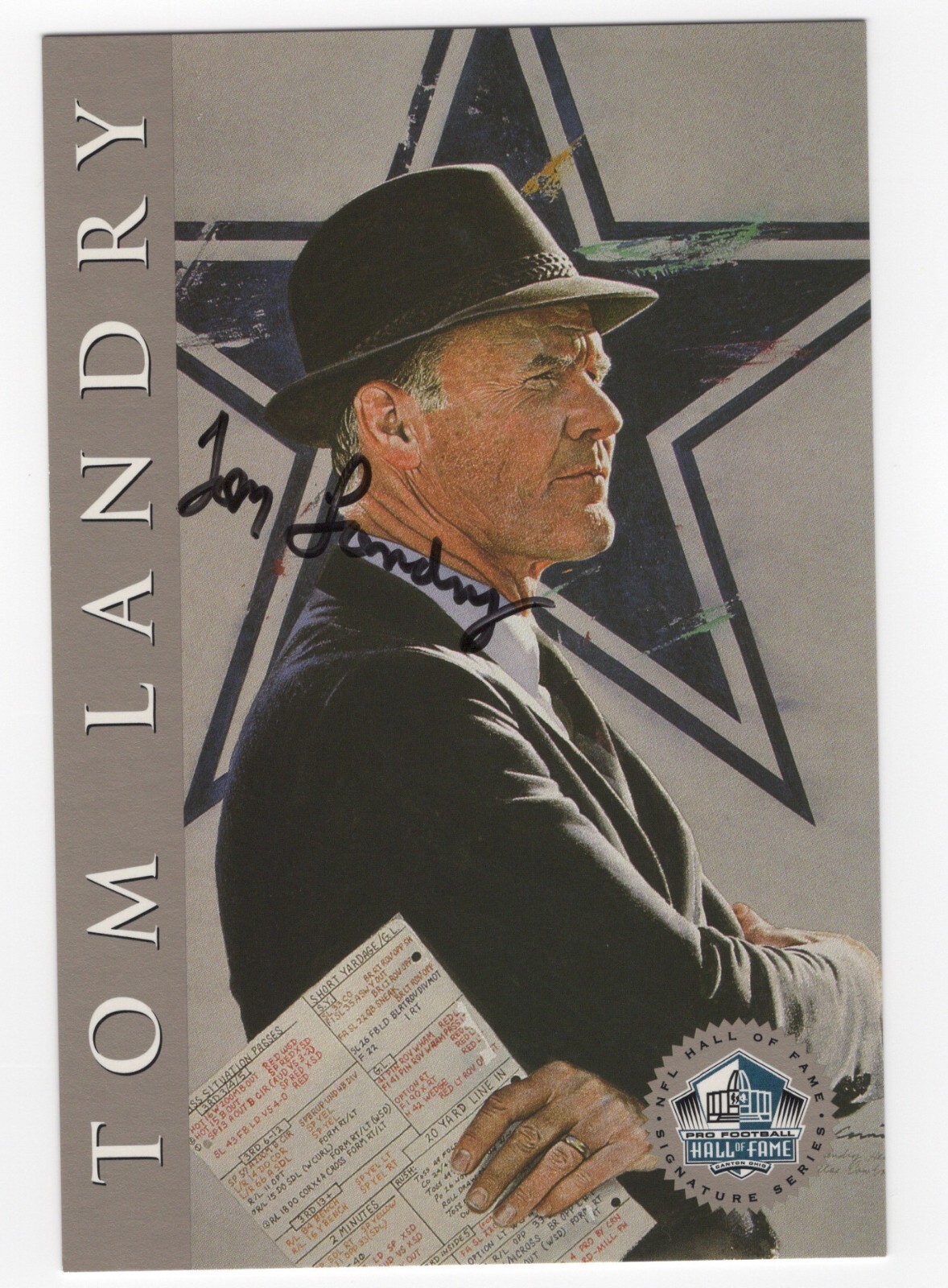 1998 NFL Hall of Fame Signature Series - Tom Landry Autographs /2500 ...