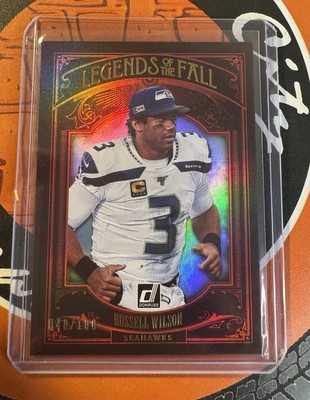 2020 Panini Donruss Legends of the Fall Holo /100 Russell Wilson ...