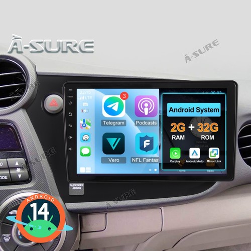 For Honda Insight 2009-2014 Android Auto Car Stereo Radio Carplay GPS ...