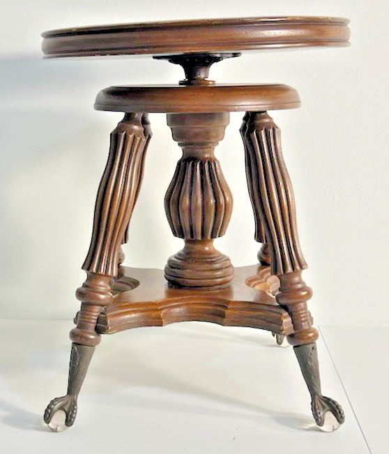 Antique Victorian Lyons & Healy Clawfoot Piano Stool | eBay