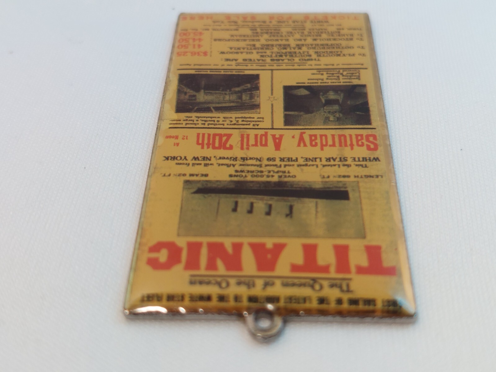 Keychain Titanic from the Chicago Natural History Museum Exhibit 2000 ...