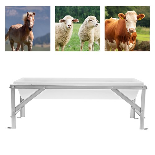 Livestock Feed Trough with Large Capacity, Sturdy Stand & Easy Cleaning ...