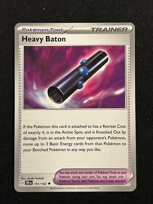 Pokémon - Heavy Baton - 151/162 - Build Your Tournament Deck! - NM | eBay