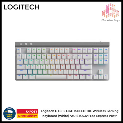 Logitech G G515 LIGHTSPEED TKL Wireless Gaming Keyboard (White) *AU ...