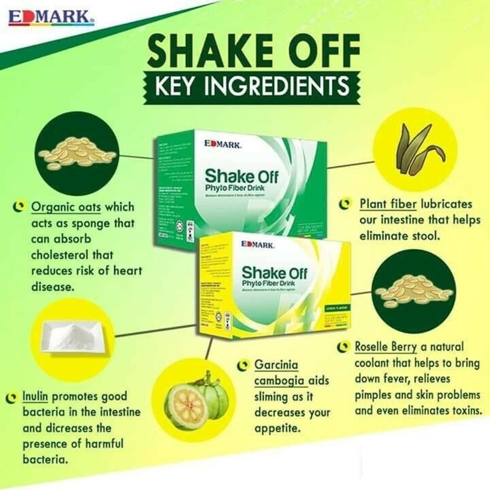 12's Edmark Shake Off Phyto Fiber Pandan Colon Detox Constipation ...