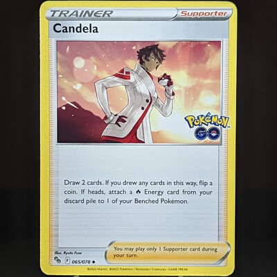 Candela Team Valor 065/078 NM Trainer Pokemon Go Near Mint Card 65/78 ...