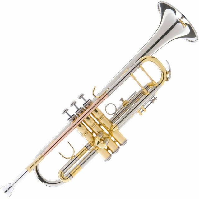 Mendini Mtt-30cn Nickel Plated Intermediate Double-braced BB Trumpet ...