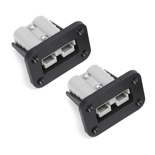 2Pcs 50A Quick Disconnect Cable Connector Plug Mounting Bracket | eBay