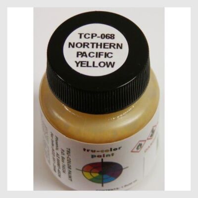 Tru-Color Northern Pacific Yellow Railroad Color Acrylic Paints 1oz 29. ...