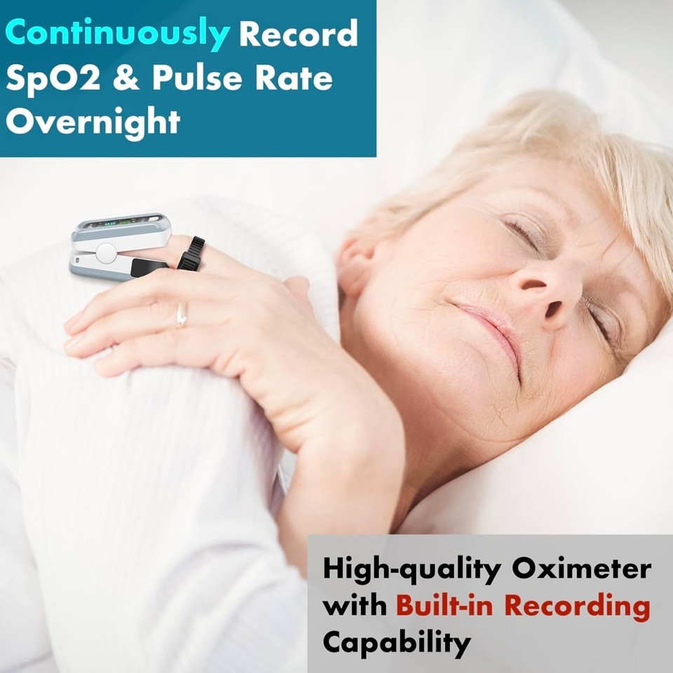 EMO-90 Sleep Oxygen Monitor for Overnight & Continuous SpO2 Tracking | eBay