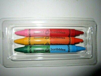 Simon Scribbles - New Double-Ended Kids Crayons Lot Of 45 Three Packs ...