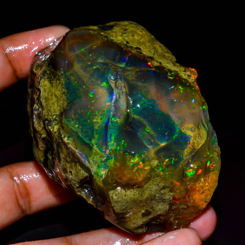 Opal Rough, Ethiopian Opal Raw, Opal Crystal Rough, Oil Opal, Wt 601 ...