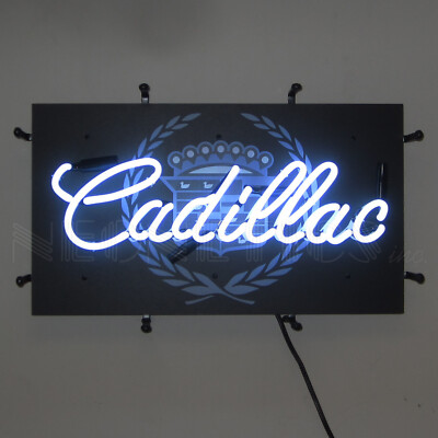 Cadillac Script Wall Mount Colorful Junior Neon Sign Neonetics 22" X 12 ...