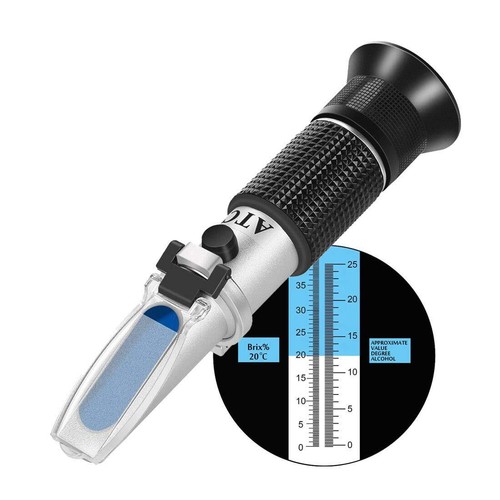 Wine Refractometervresourcing Hand Held Brix/alcohol Refractometer With Atc For 605244352139| eBay