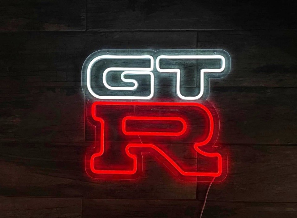 GTR Car Logo Sign Neon Sign / Led NeonSign / Custom Neon Sign Neon Sign ...