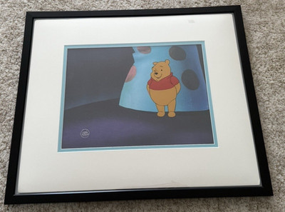 Winnie the Pooh Animation Production Cel (1988), Disney, Framed with ...