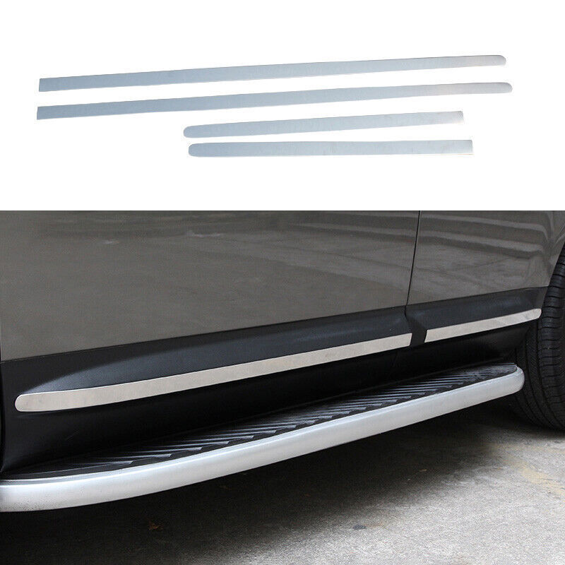 Fit For Land Rover LR2 2008-2015 Matte Silver Car Door Guard Molding ...