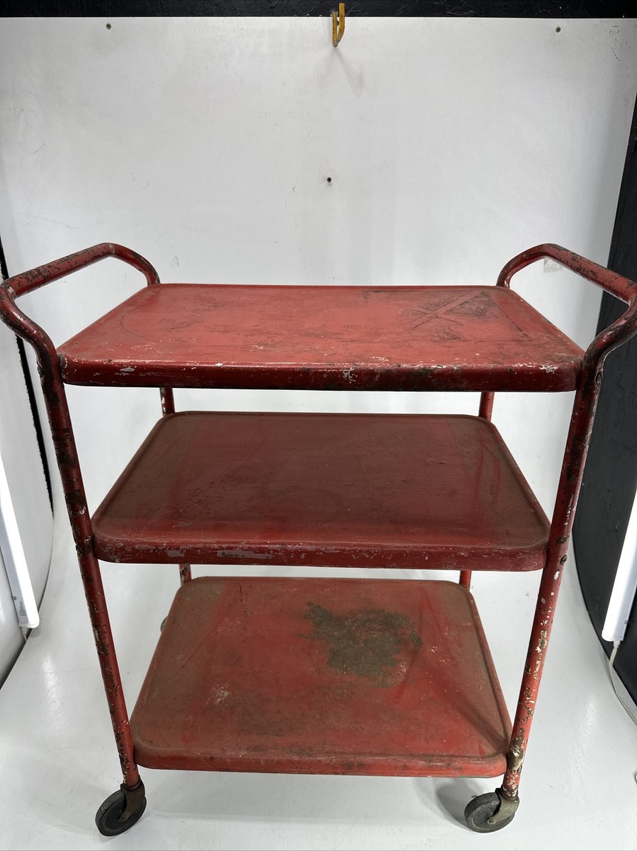 Vintage Industrial Rolling Carts C. 1940's American Vintage Industrial