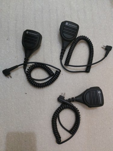 Set Of 3 - Motorola Handheld Microphone Only PMMN4013A Great condition ...