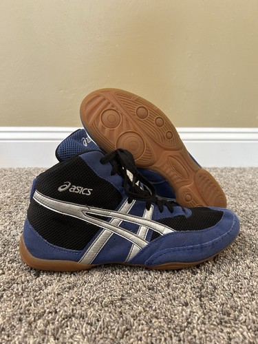 Asic Matflex Blue/Black Mens Size 11.5 Wrestling Shoes | eBay