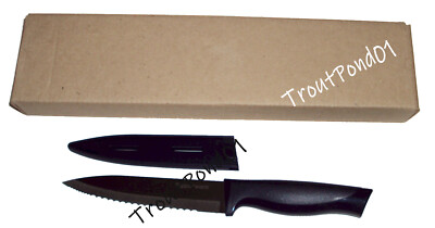 Tupperware Chef Series Utility Knife Sheath 6 In Serrated Blade Black ...
