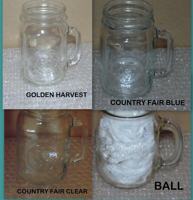 BALL, COUNTRY FAIR, & GOLDEN HARVEST DRINKING JARS / MUGS | eBay