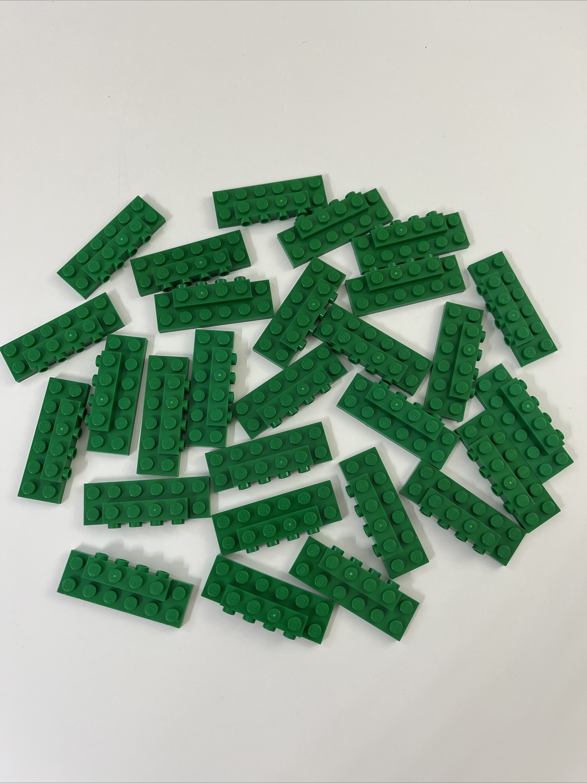 LEGO GREEN LOT 28 PCS 2X6 PLATES 4 SIDE STUDS BUILDING PIECES | eBay