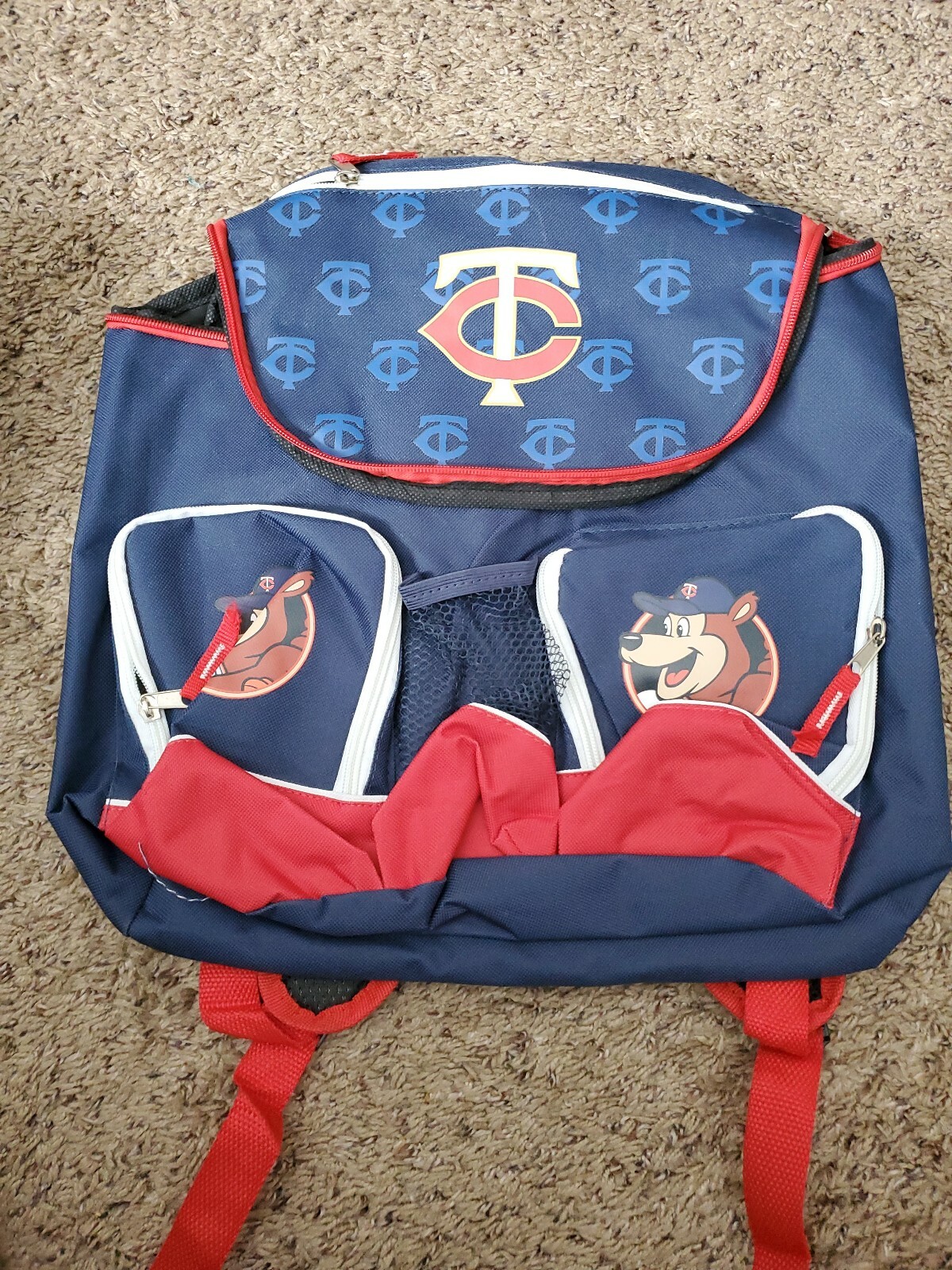 SGA 2019 Minnesota Twins Backpack Bookbag TC Bear Target with Homer ...