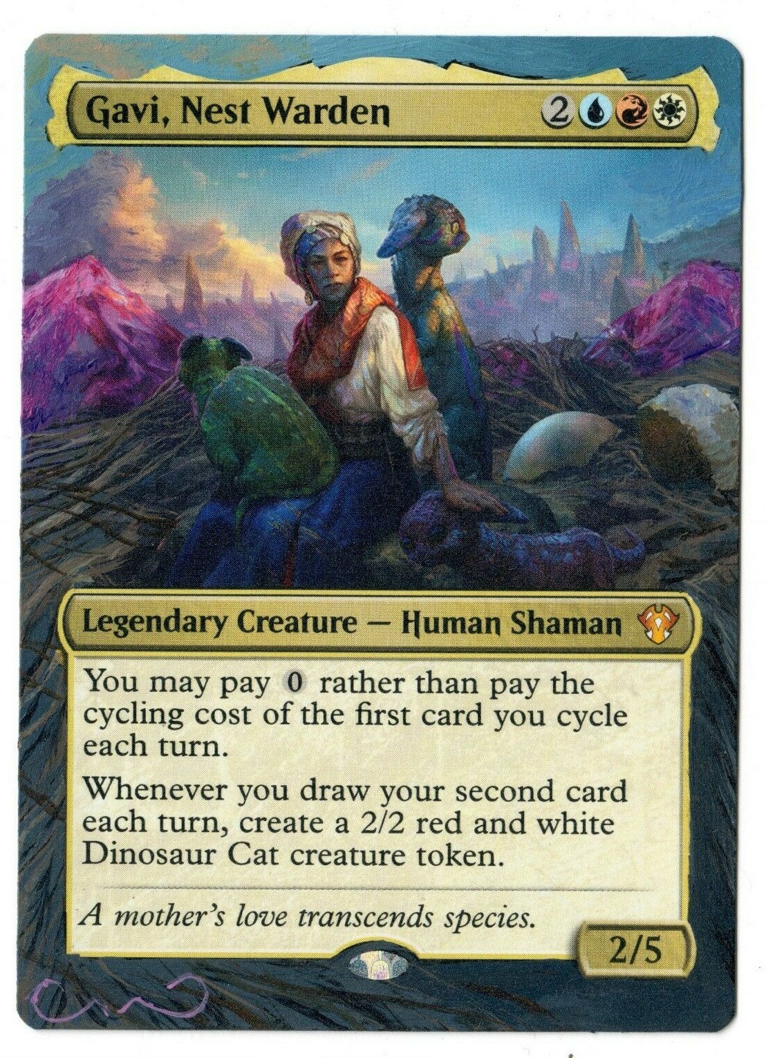 Gavi Nest Warden Altered Full Art MTG Magic Commander Ikoria EDH Cycle ...